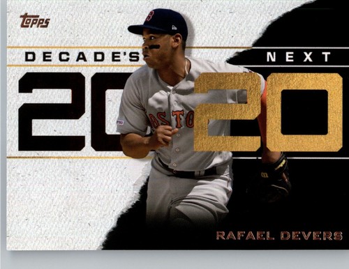 2020 Topps Series 1 Baseball Decades Next #DN-18 Rafael Devers - Boston ...