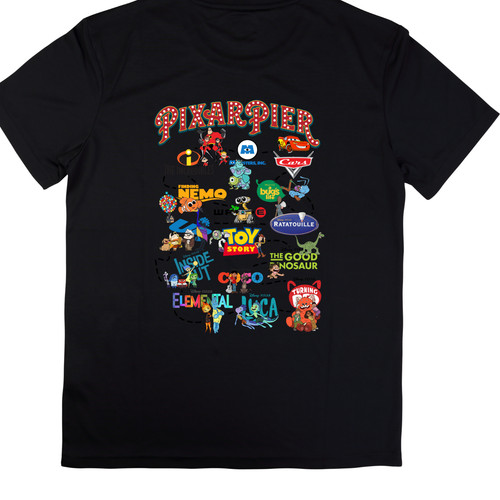 Disney Unisex Pixar Movie Characters T-shirt Size Small | eBay