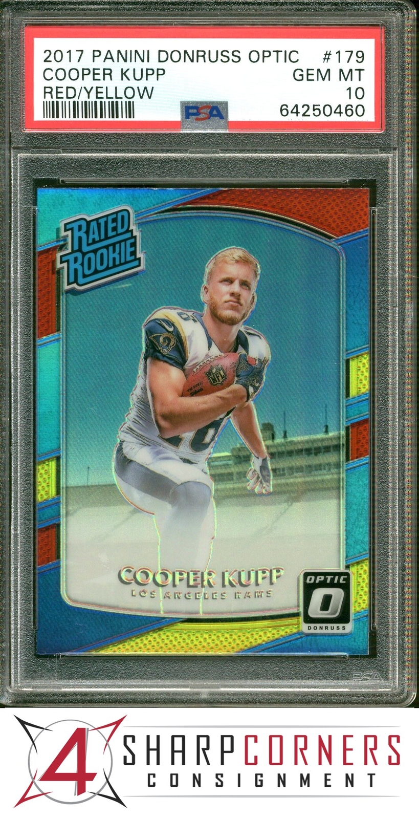 Cooper Kupp 2017 Optic #179 Red & Yellow Price Guide - Sports Card Investor