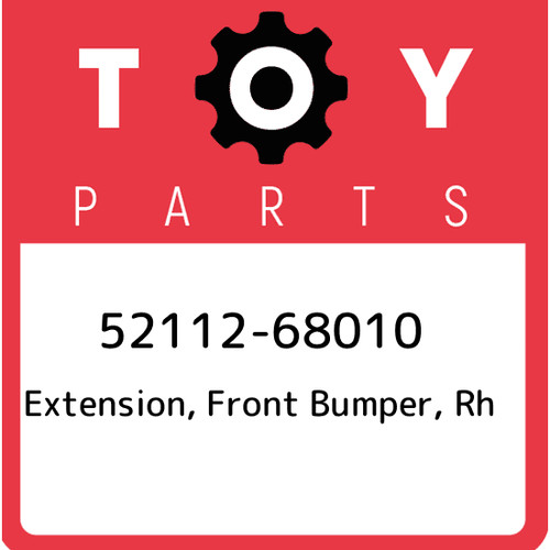 52112-68010 Toyota Extension, front bumper, rh 5211268010, New Genuine ...