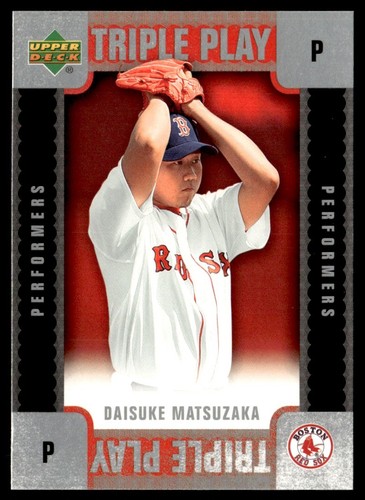2007 Upper Deck Triple Play Performers Daisuke Matsuzaka Boston Red Sox ...