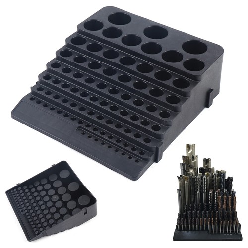 Storage Holder Drill Bit Collet Tool Box Rack Organizer Stand Container ...