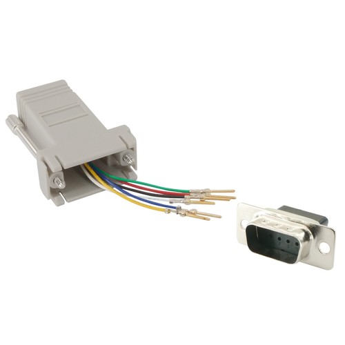 DB9 Male RS232 to RJ11 RJ12 6P6C Telephone Phone Line Modular Adapter ...