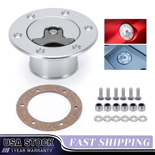 Billet Fuel Filler Neck Pop-Up Fuel Cell Gas Cap Flush Mount 6 Hole ...