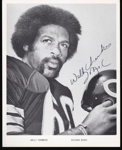 Chicago Bears WALLY CHAMBERS signed autographed auto 8x10 MR C ...