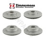 For BMW E70 Set of Rear Left & Right Brake Disc Zimmermann Coat Z ...