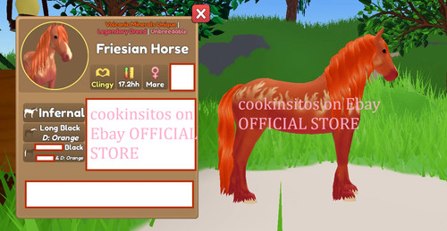 Wild Horse Islands Roblox VMU Infernal Friesian Volcanic Minerals ...