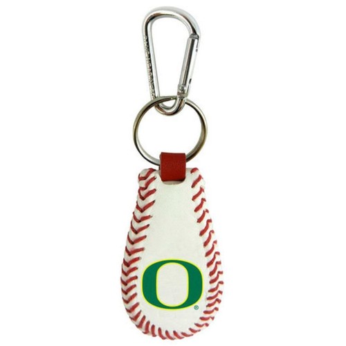 Oregon Ducks Classic Leather Baseball Keychain [New] NCAA Key Chain ...