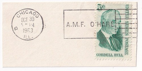 STAMP US SCOTT 1235 "Cordell Hull" 5 CENT 1963 USED ON PAPER - B | eBay