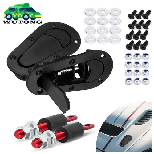 Universal Racing Car Flush Mount Quick Release Hood Latch Pin NO Key ...