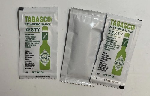 Tabasco Zesty Jalapeño Hot Sauce Packet, 3 gram, 10 Packets | eBay