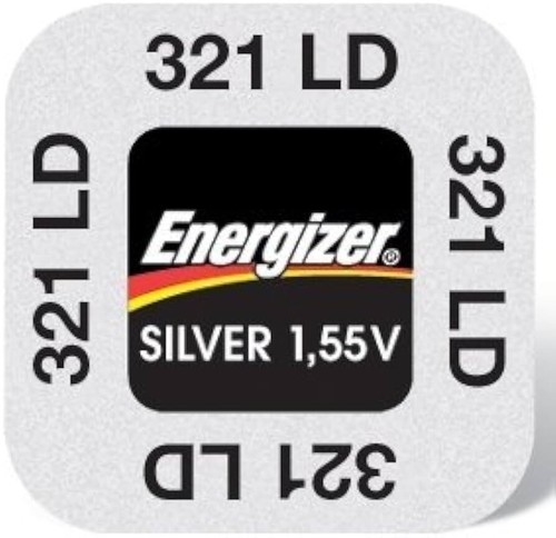 Energizer 321 Pila Batteria Orologio Mercury Free Silver Oxide SR616SW ...