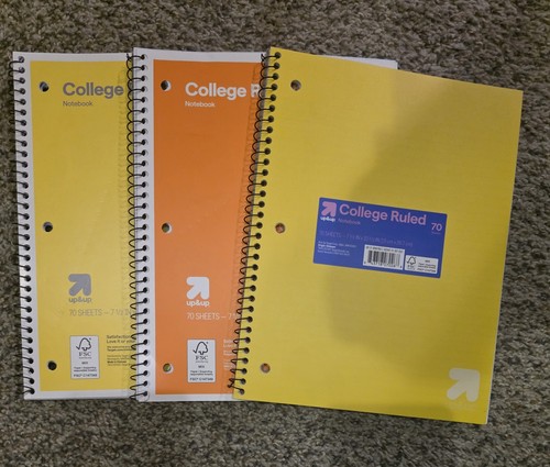 Set of 3 College Ruled Notebooks by Up & Up | eBay