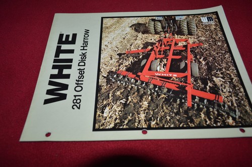 White Tractor 281 Offset Disk Harrow Dealer's Brochure DCPA S-228A | eBay