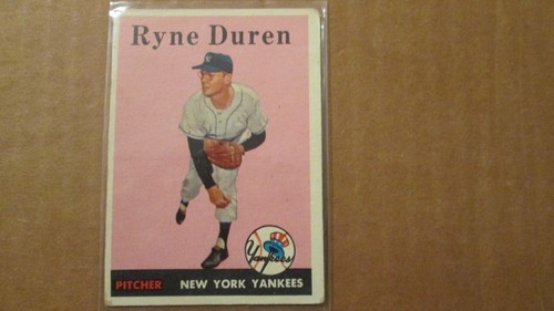 1958 Topps #296 Ryne Duren New York Yankees V g | eBay