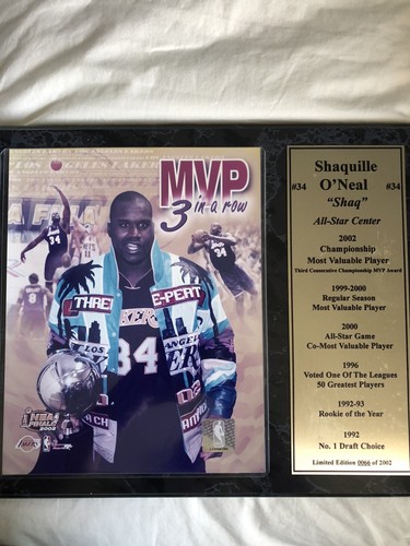 shaquille o'neal plaque | eBay