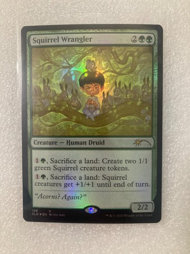 MTG 2020 Magic SLD 198 FOIL Squirrel Wrangler Secret Lair Drop Series ...