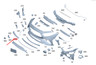 NEW MERCEDES-BENZ CLS C257 REAR BUMPER SWITCH MODULE HOLDER A2578857402 ...