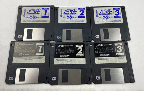 Lot of Strike Commander Floppy Disk Version Origin Replacement | eBay