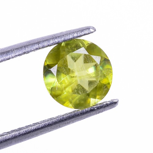Titanite (Sphene)Round Shape Cut Stone natural gemstone 1.5 Ct. 6X6X3 ...