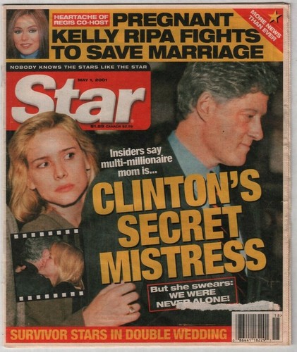 Star Mag Bill Clinton & His Mistress Kelly Ripa May 1 2001 091721nonr ...