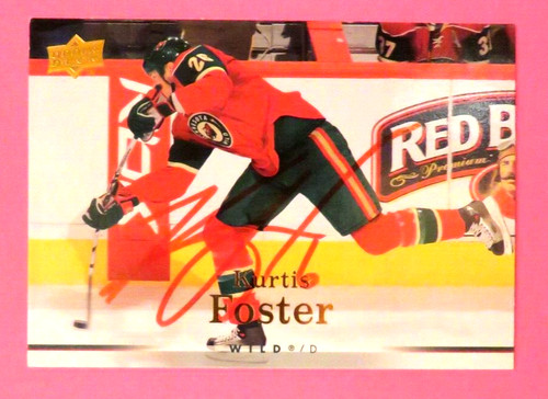 2007-2008 Upper Deck, Minnesota Wild - KURTIS FOSTER - autographed | eBay