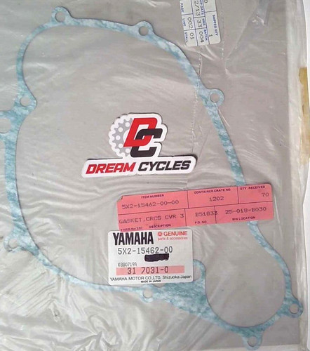 NOS GENUINE Yamaha 1981-92 YZ80 Crank Case Clutch Cover Gasket 5X2 ...