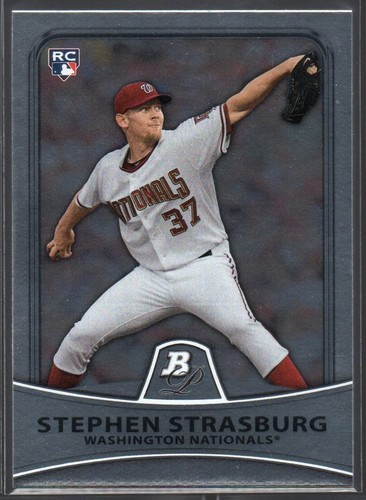 Stephen Strasburg 2010 Bowman Platinum #1 Rookie Card Washington ...