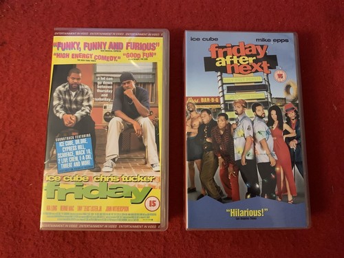 FRIDAY AFTER NEXT & FRIDAY 2 X RARE VINTAGE VHS VIDEO ICE CUBE TESTED ...