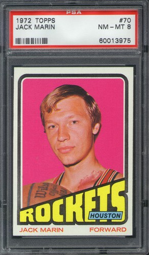 1972 Topps Basketball #70 Jack Marin PSA 8 Houston Rockets | eBay