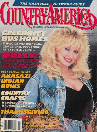 11/93 issue of COUNTRY AMERICA magazine DOLLY PARTON cover | eBay
