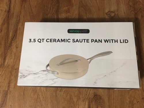 Servappetit 3.5 Quart Ceramic Saute Pan with Lid | eBay