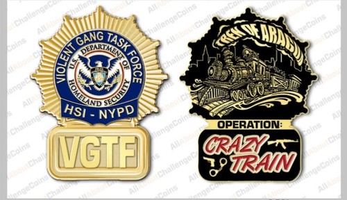 HSI NYPD Violent Gang Task Force Challenge Coin, Very Rare and ...