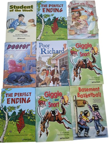 Lot of 9 Harcourt Leveled Readers Level 2-2.5 and 2.5-3 Homeschool ...