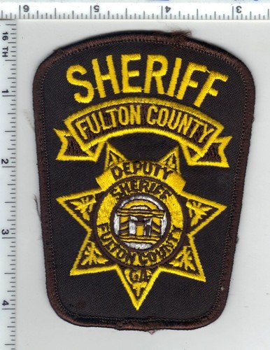 Fulton County Sheriff's Dept. (Georgia) 6th Issue Shoulder Patch | eBay