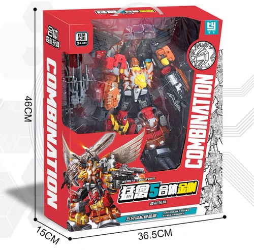 5 IN 1 Predacons Combiners Wars KO Transformers Predaking G1 30cm NoBox ...