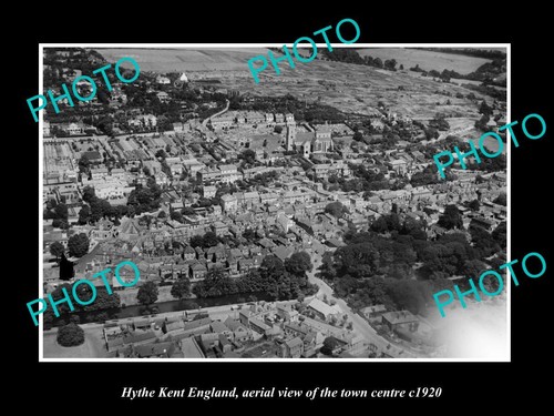 OLD LARGE HISTORIC PHOTO OF HYTHE KENT ENGLAND VIEW OF THE TOWN c1920 ...