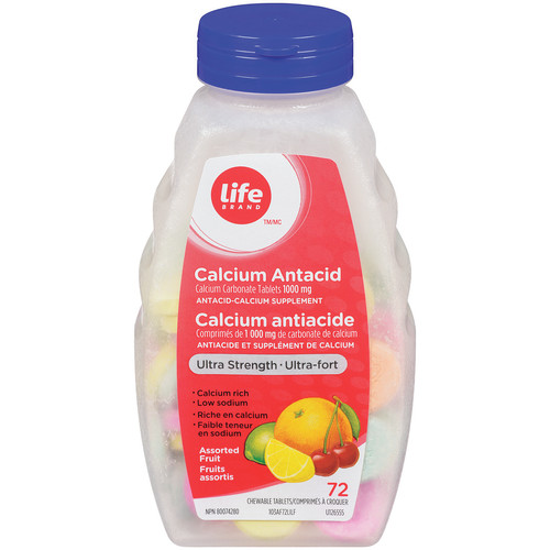 2-Pack Life Brand Calcium Antacid Supplement Ultra Strength Assorted ...