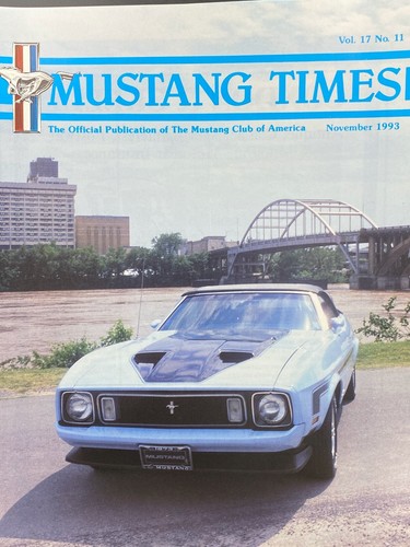 Mustang Times Magazine NOVEMBER 1993 Mustang Club of America | eBay