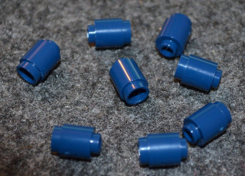 (8) 1x1 Dark Blue Round Cylinder Brick Bricks ~ New Lego Parts ~ | eBay