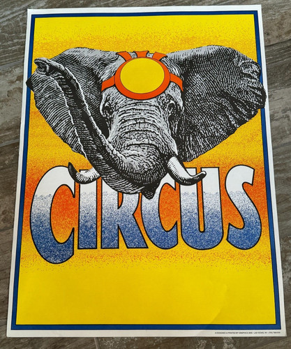 Vintage CIRCUS / ELEPHANT Poster 23"x18" | eBay