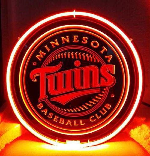 12"x12" Minnesota Twins 3D Carved Neon Sign Light Lamp Visual ...