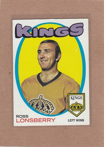 1971-72 TOPPS HOCKEY ROSS LONSBERRY #121 KINGS EX+ *A19114 | eBay