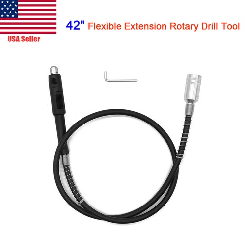 42" Extension Flexible Rotary Drill Tool Drive Flex Shaft Attachment ...