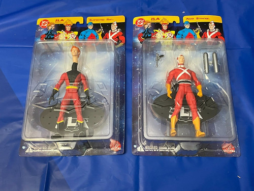 2 --- DC Direct JLA Adam Strange & Elongated Man 7" Action Figures MIP ...