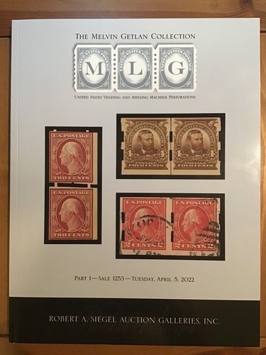 Siegel Sale 1253 The Melvin Getlan Collection US Vending Affixing ...