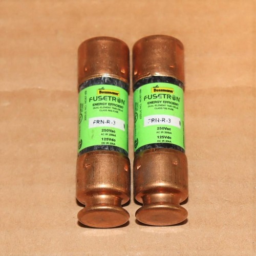 One Lot of 2 BUSS Fusetron FRN-R-3 Fuses 3 Amp | eBay