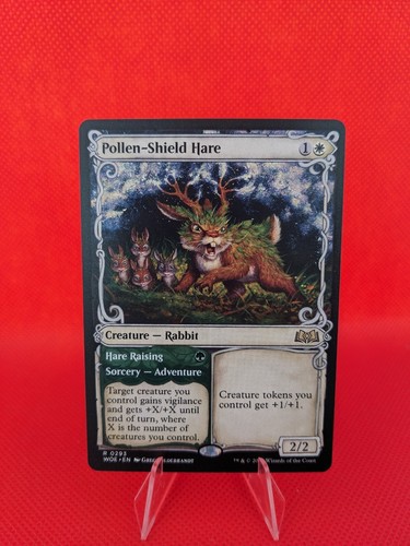 MTG Pollen-Shield Hare // Hare Raising Showcase 293 Wilds of Eldraine ...
