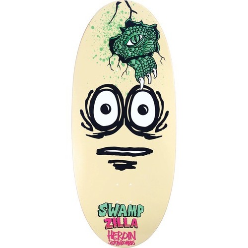 Heroin Eggzilla Swampzilla Skate Deck Cream 13x30.5 | eBay