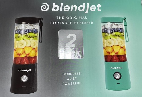 Blend Jet 2 Portable Blender, BLENDJET 2-Pack Black & Mint 16oz ...